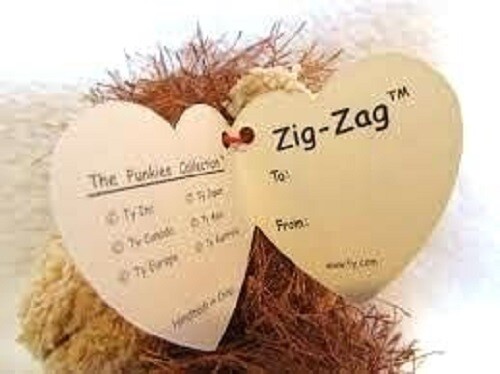 TY Beanie Zig Zag the Monkey Punkies Zig-zag 7" New | eBay