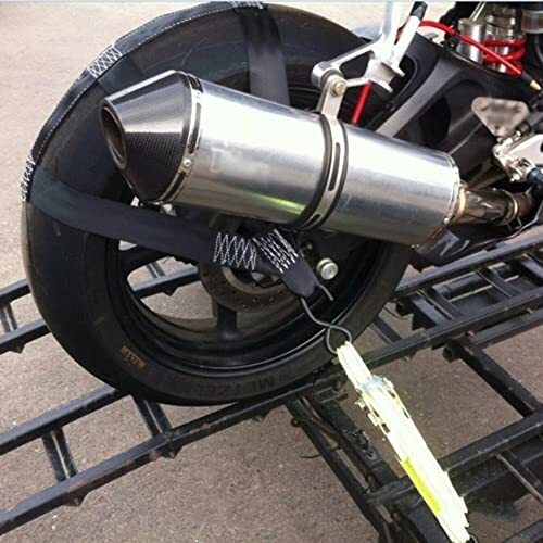 Universal Motorcycle Rear Tire Wheel Tie Down Cargo Strap for Trailer ...