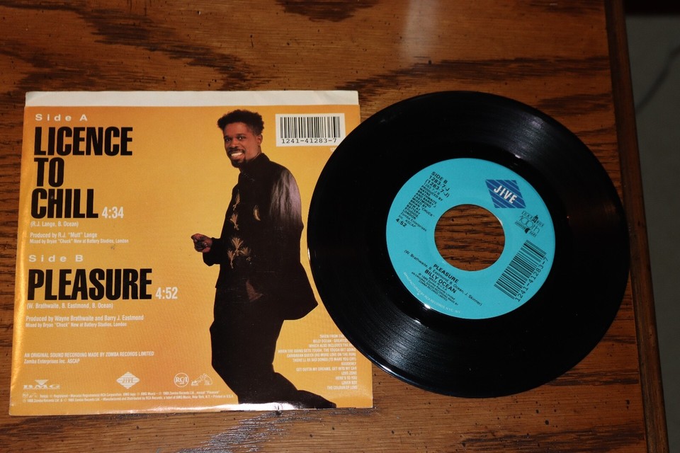 NEW 45 RECORD BILLY OCEAN LICENCE TO CHILL B/W PLEASURE UNPLAYED | eBay