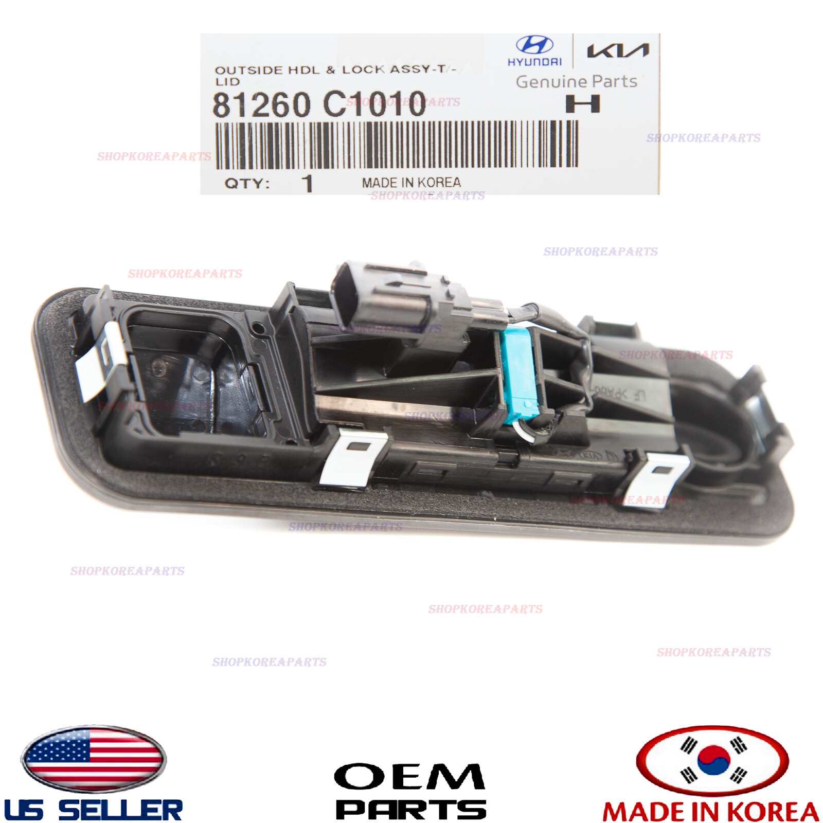 Genuine Outside Trunk Lid Lock Handle ⭐OEM⭐ HYUNDAI SONATA 2015-2017 ...