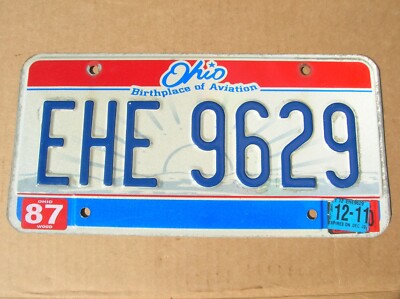 * 2012 Ohio license plate.Good condition.Minor wear.No rust.Good color ...