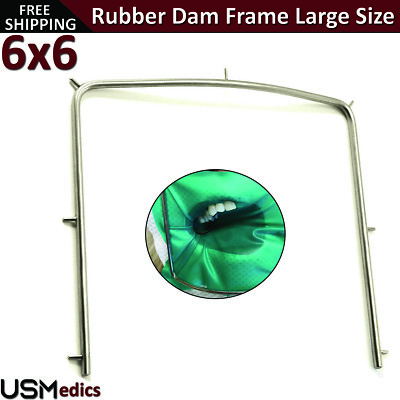 New Endodontics Dental Rubber Dam Frame Surgical Dam Instruments Large ...