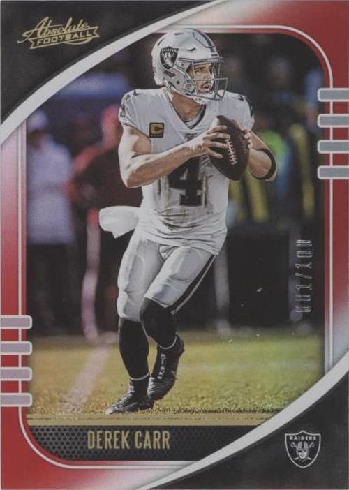 2020 Panini Absolute - Derek Carr #36 Spectrum Red /100 for sale online ...