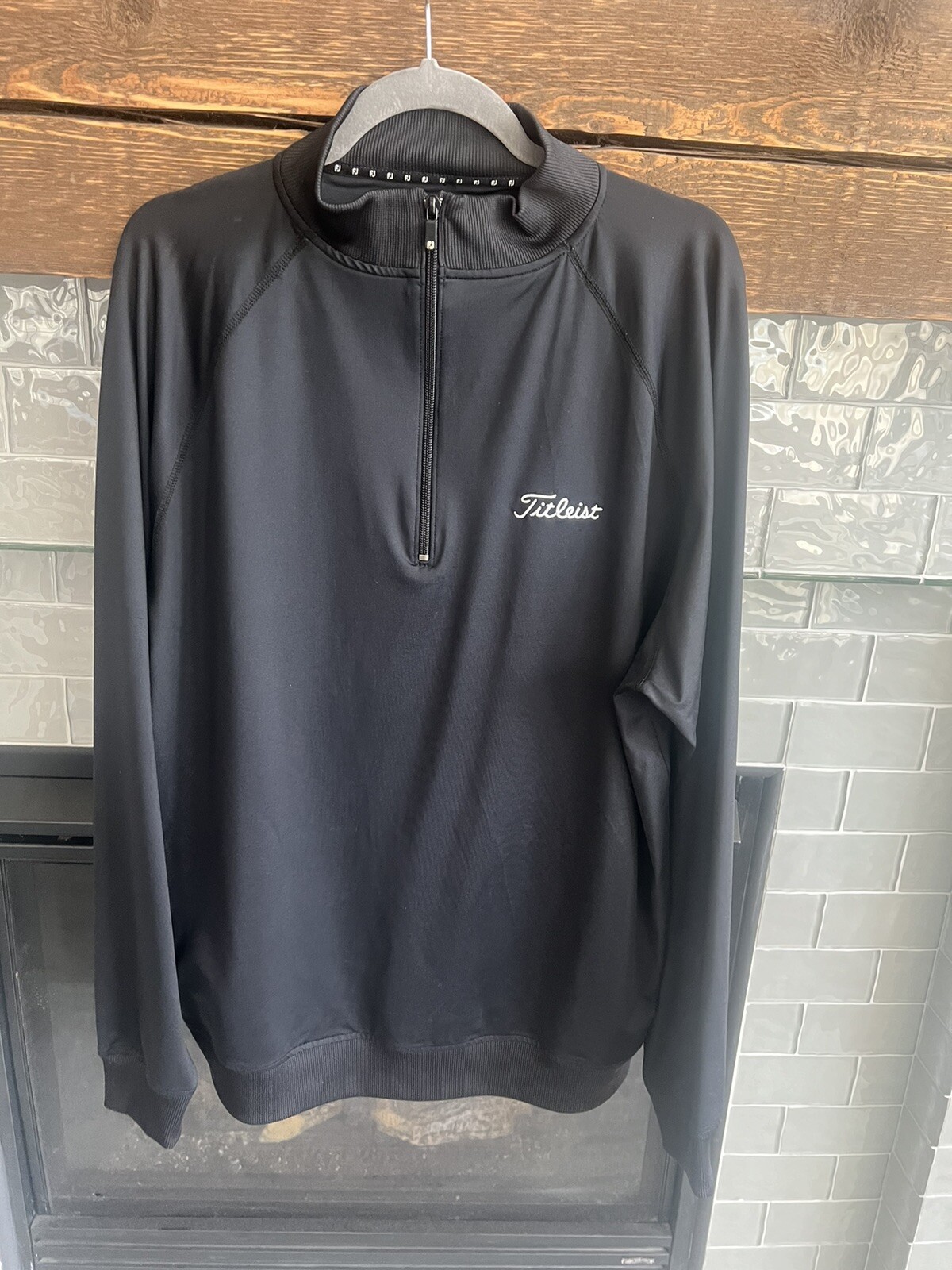 Footjoy Titleist Pullover Golf 1/4 Zip Shirt Mens XL Black EUC | eBay