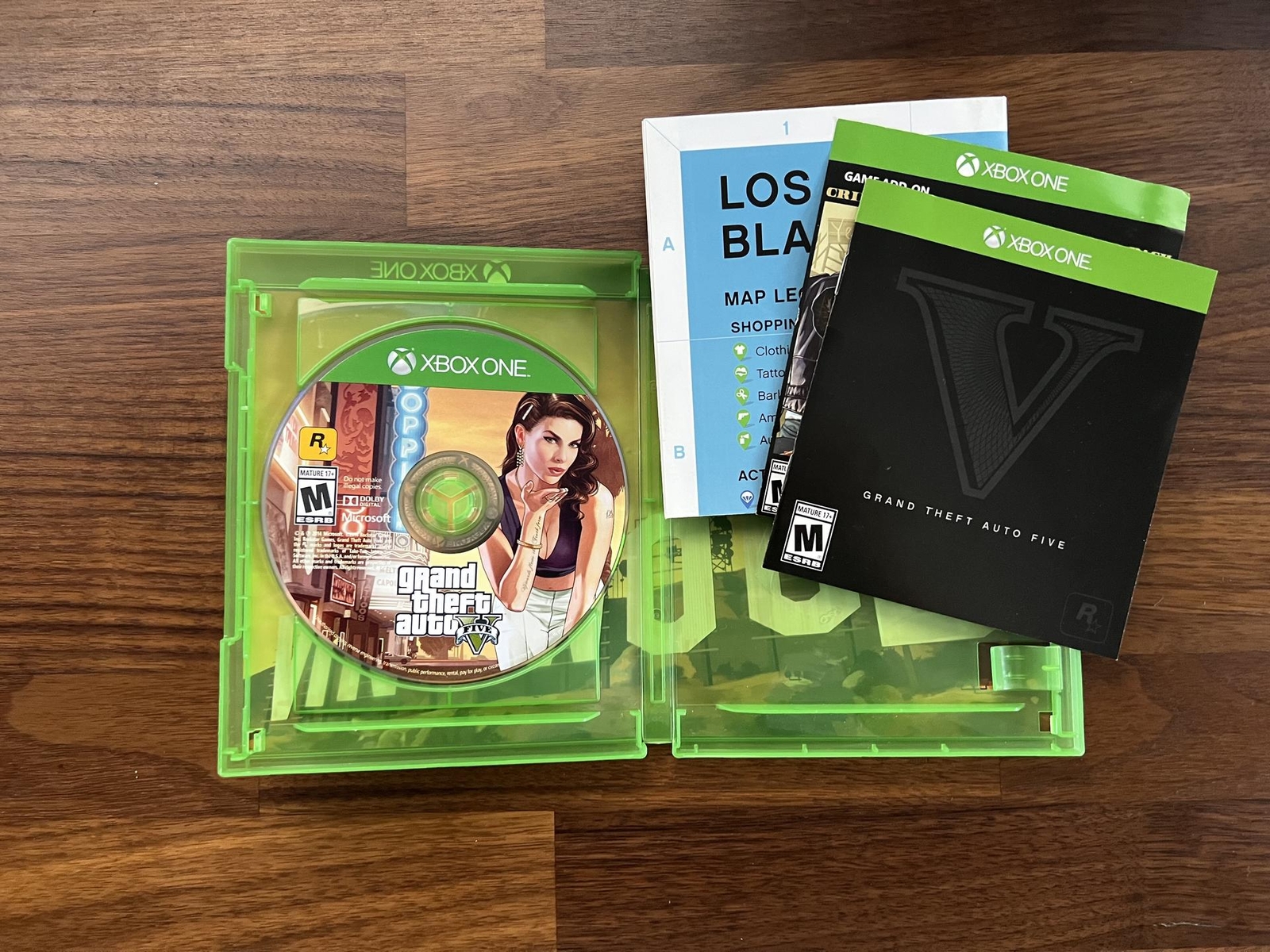 Grand Theft Auto V - Microsoft Xbox One Video Game - Map Included | eBay