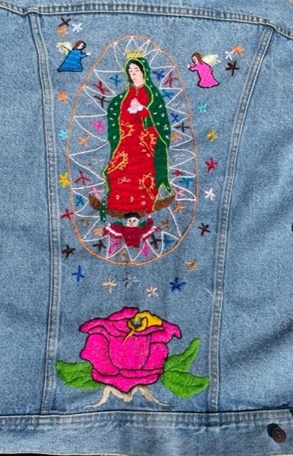 Lee Classic Denim custom embroidered jacket size medi… - Gem