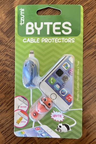 Tzumi Bytes Cable Protectors - Universal - NEW Blue Whale and Dori the ...