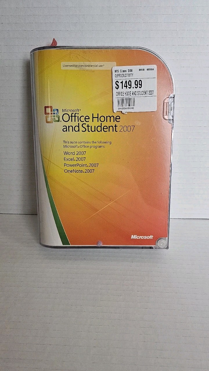 Microsoft Office Home & Student 2007 w/Product Key. Excel, Word ...