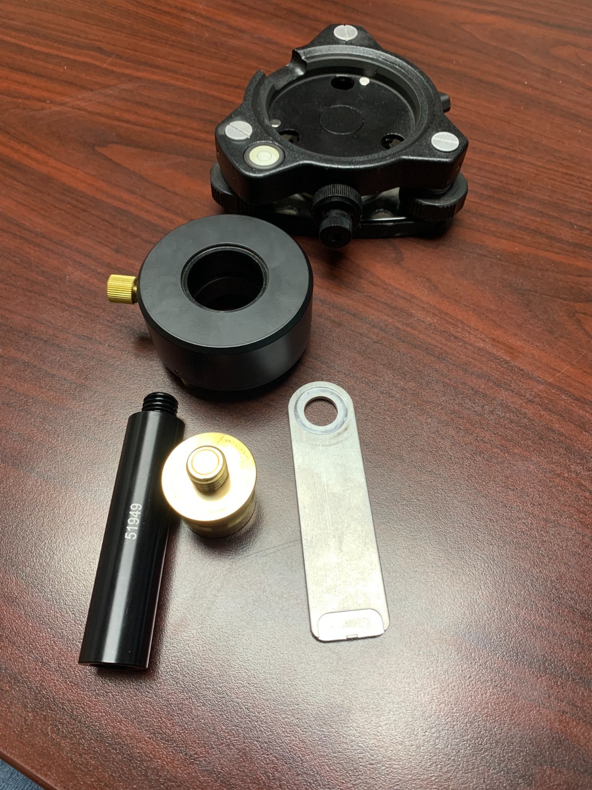 TOPCON Tribrach Kit w/Optical Plummet, Adapter W/#5 Center, 100mm Prism ...