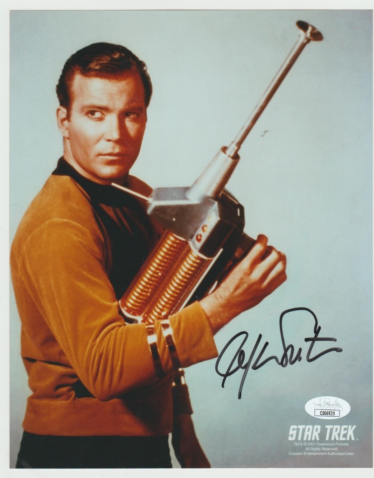 WILLIAM SHATNER Autographed Signed Captain Kirk STAR TREK TV 8" x 10 ...