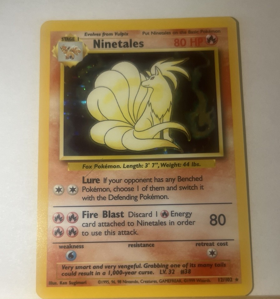 Pokemon Vulpix Evolution Set/ Holo Ninetales Great Condition Cards ...