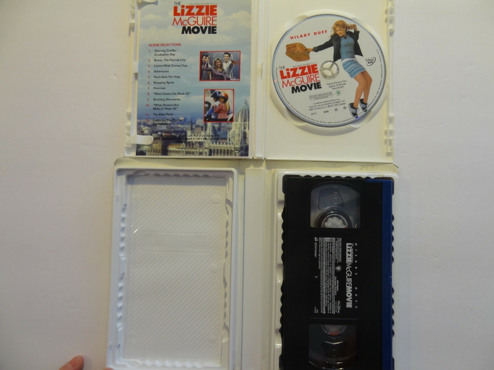 Lot of 2 Lizzie McGuire Movies with Hilary Duff - DVD plus VHS | eBay