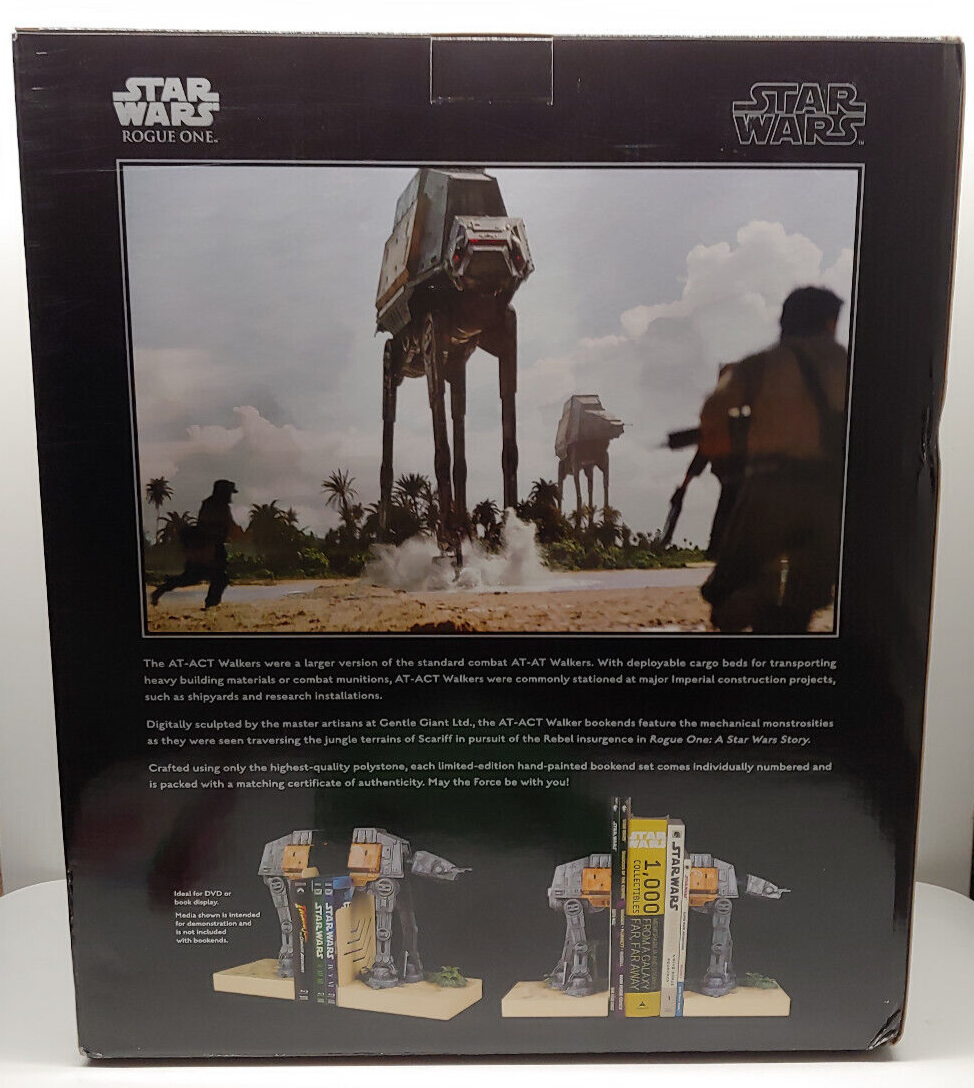 GENTLE GIANT STAR WARS ROGUE ONE AT-ACT WALKER COLLECTIBLE BOOKENDS NEW ...
