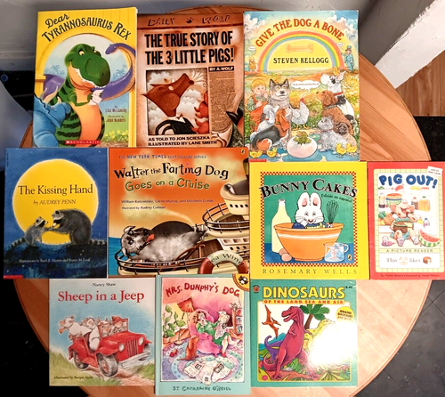 Lot of 10 Scholastic Kids Childrens Story Books Paperback Dinosaurs ...
