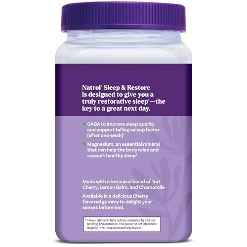 Natrol Sleep & Restore Magnesium Glycinate Blend 60 Count (Pack of 1 ...