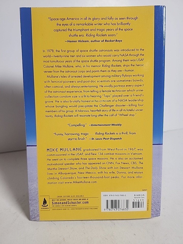 Signed, Riding Rockets, by Astronaut Mike Mullane | eBay