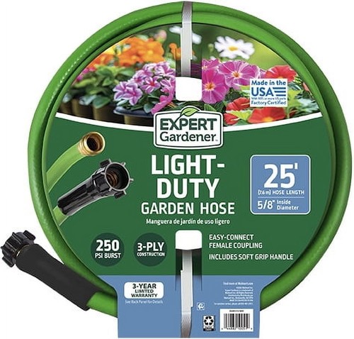 25FT Light Duty Garden Hose,UV Resistant, wide range of outdoor ...