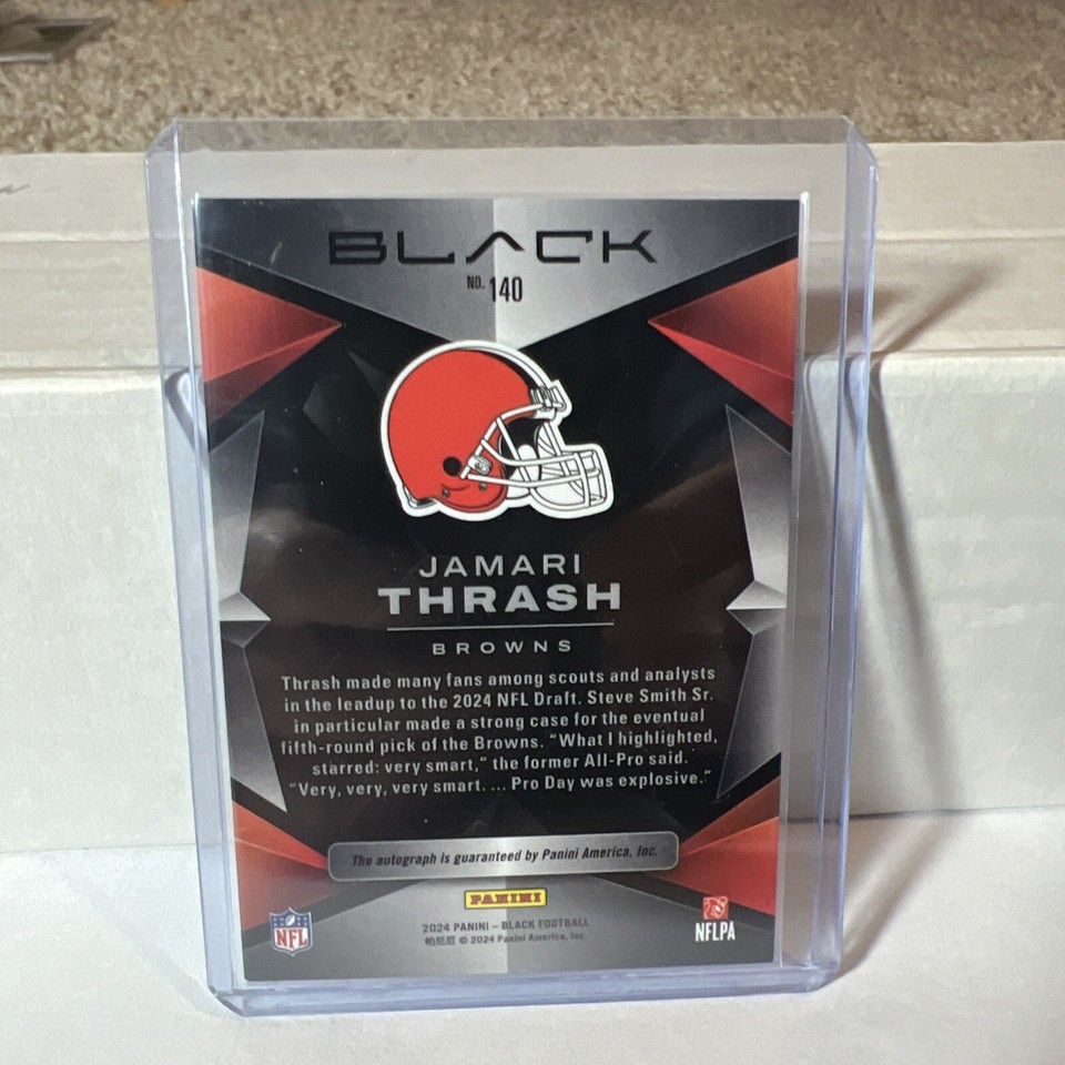 2024 Panini Black Jamari Thrash RC Auto 137/199 | eBay