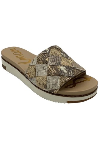 Sam Edelman Leather Woven Slide Sandal Adaley Truffle Multi | eBay