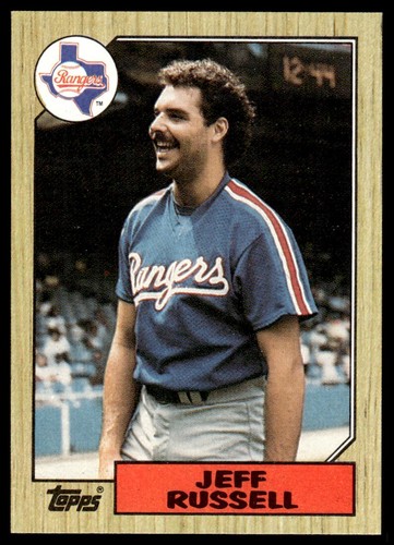 1987 Topps Baseball Card Jeff Russell Texas Rangers #444 | eBay