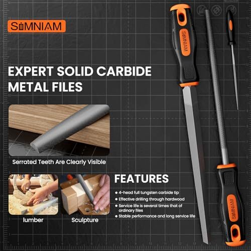18Pcs Professional Files Tools Set- SIMNIAM Premium T12 Metal Files ...