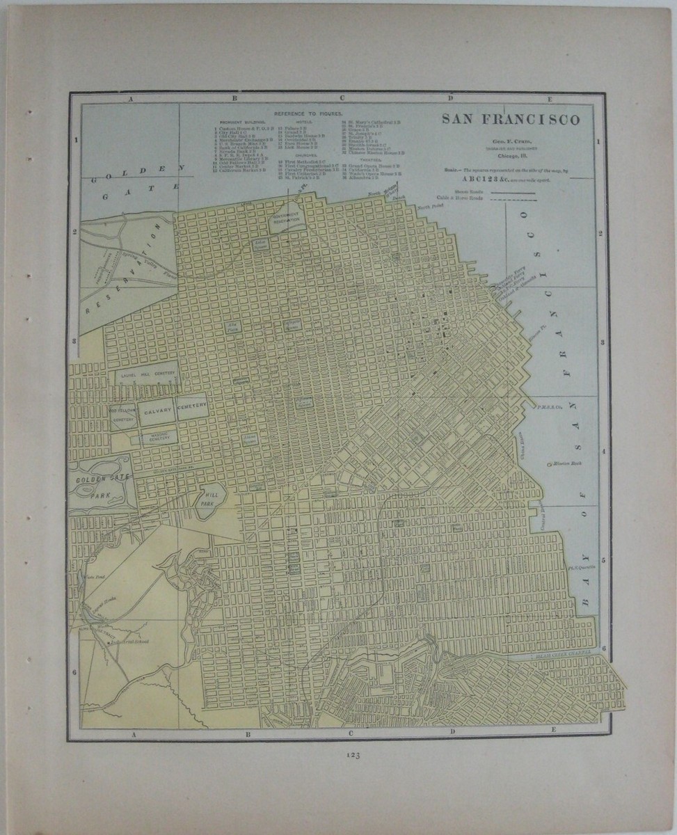 Old Cable Car San Francisco Maps