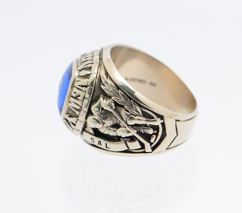 14K White Gold Circa 1990's NHL New York Rangers Hockey Ring, Size 13 ...