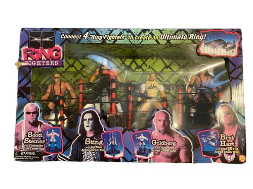 WCW TOYBIZ RING FIGHTERS 4 PACK EXCLUSIF SCOTT SENER, STING, GOLDBERG ...