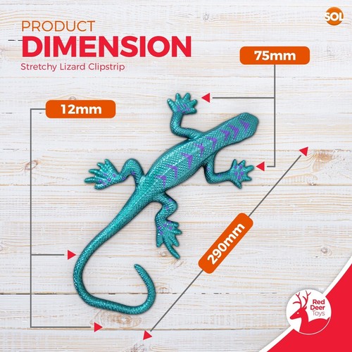 XL 29cm Stretchy Lizard Toy Animals Scaly Reptiles | Kids Party Bag ...