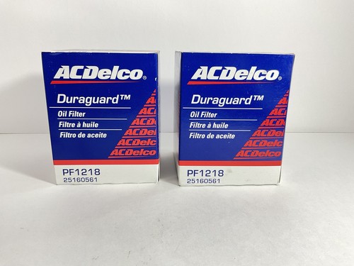 Lot of 2 Genuine AC Delco Duraguard PF1218 Engine Oil Filter Made in ...
