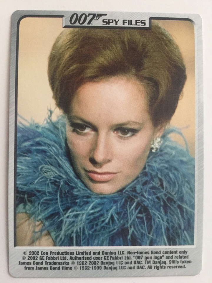 James Bond 007 Spy Files Card #8 Villains Fiona Volpe Thunderball | eBay