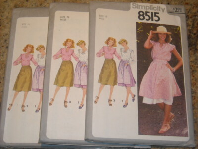 🌹1977 UNCIRCULATED SIMPLICITY #8515 - LADIES MISS. GARDENCORE PATTERN 10-14 FF | eBay