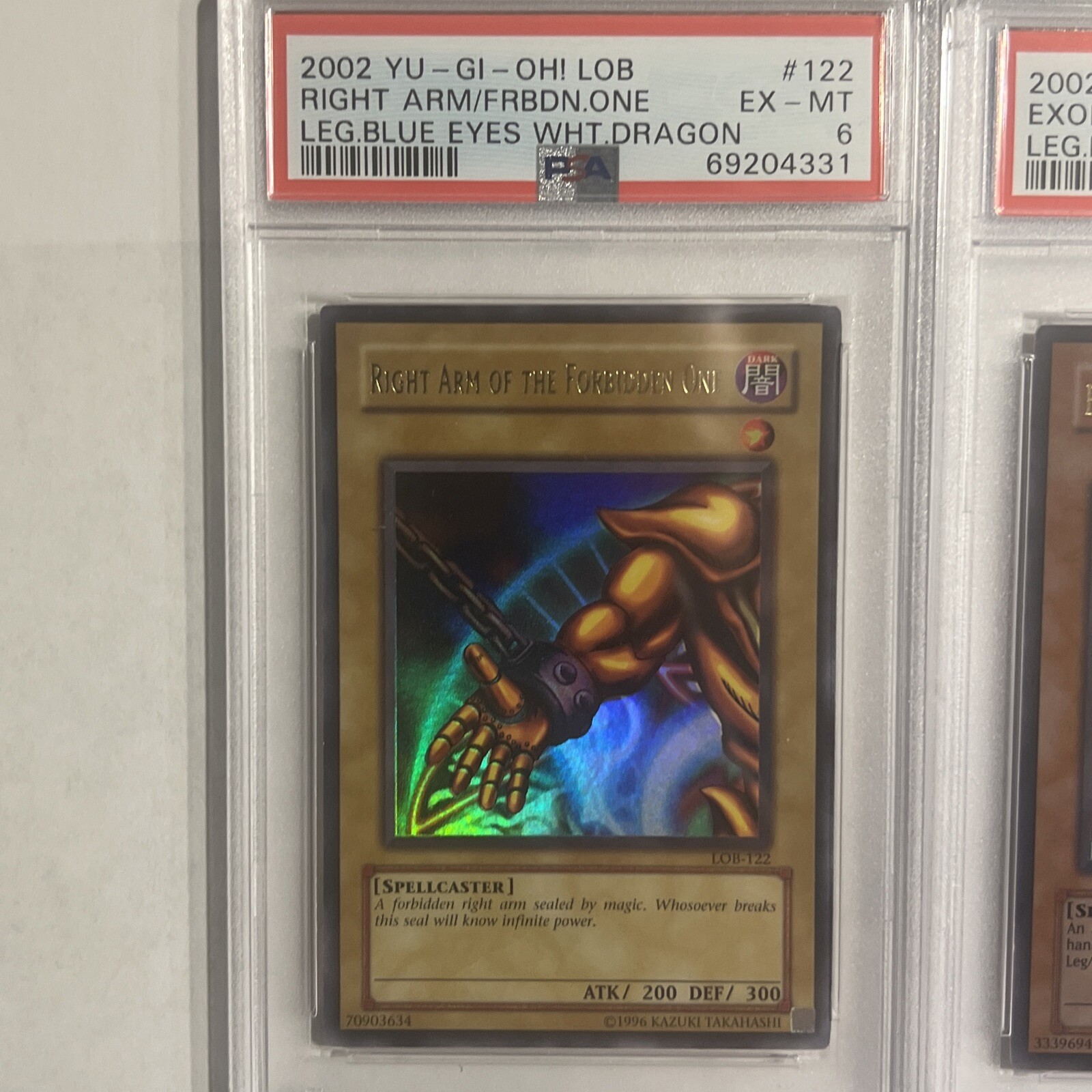 Yugioh 2002 Exodia the Forbidden One LOB 120-124 Complete Set PSA 7 PSA ...