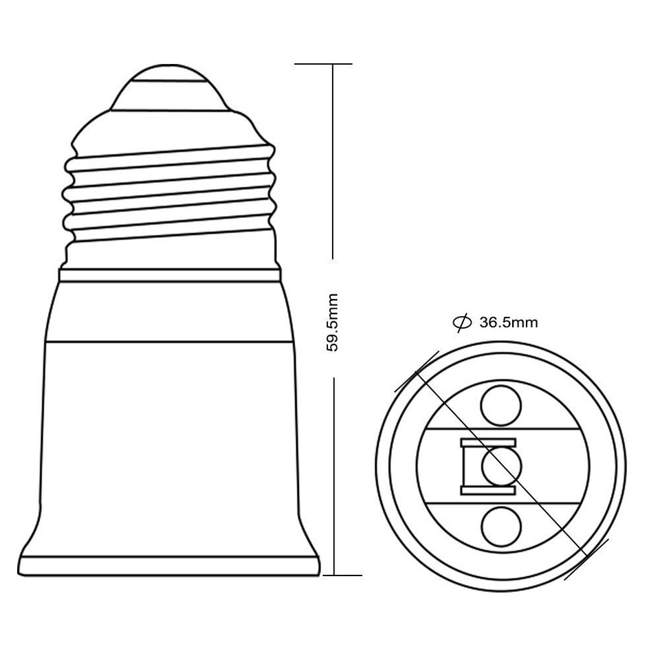 3pcs E26/E27 Standard Edison Light Medium Socket Extender 1.25 ...