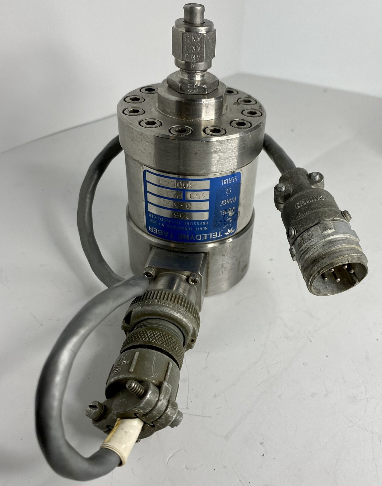 Teledyne/Taber Industries Pressure Transducer Model 206 0-500 PSIG 350 ...