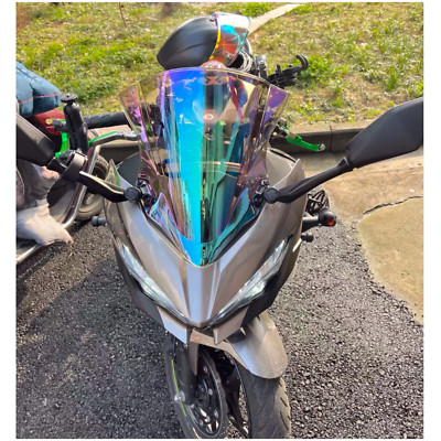 Clear iridium Double Bubble Windshield/screen For Kawasaki Ninja 400 ...