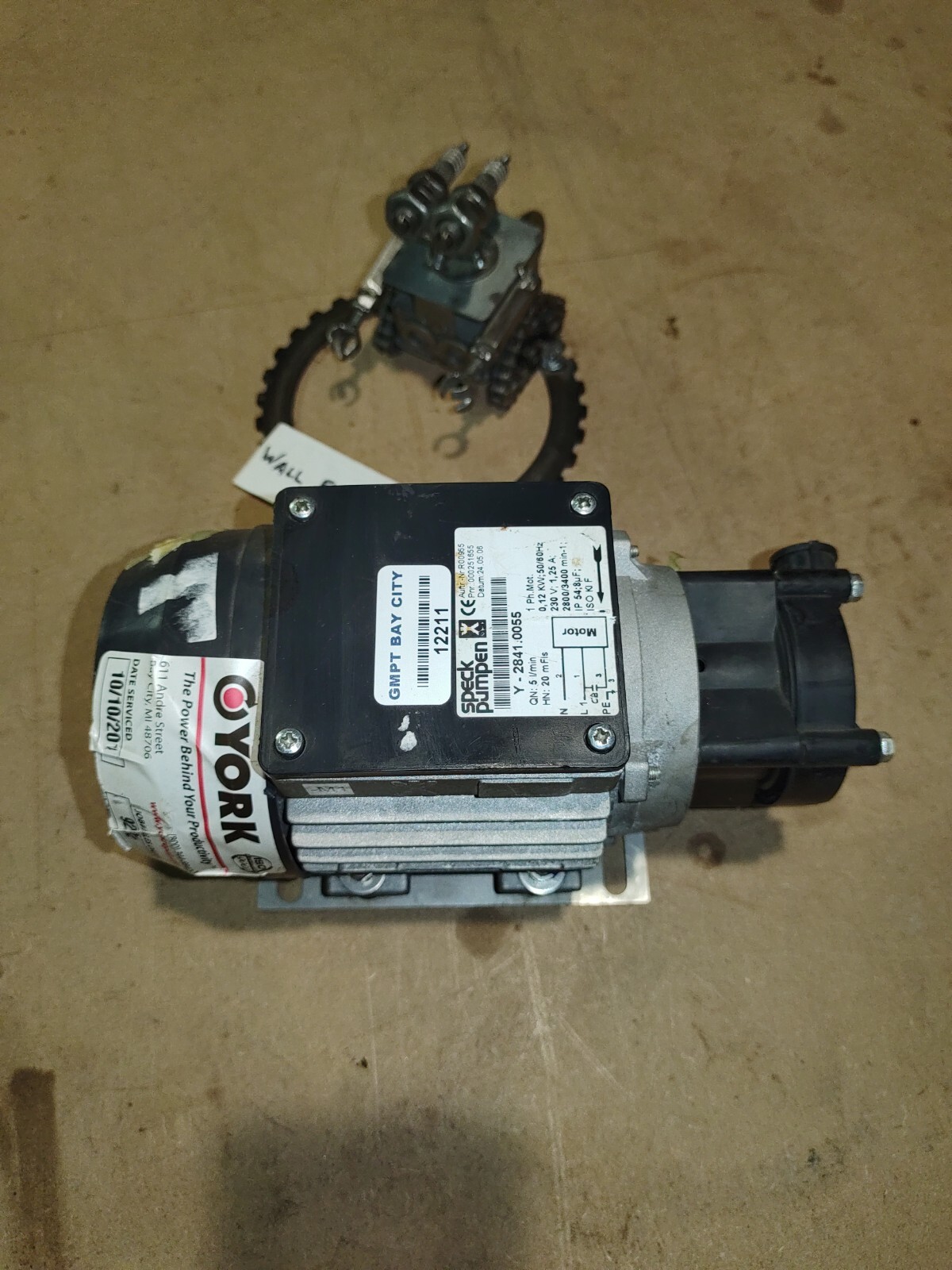 SPECK PUMPEN Y-2841.0055 AC Motor 230VAC | eBay