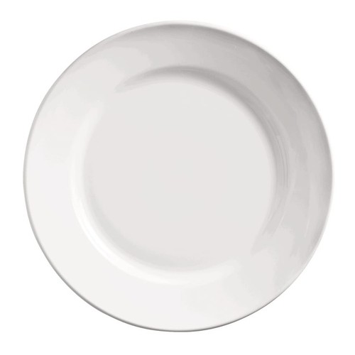 World Tableware 840-420R-24 Porcelana 7.13" Wide Rim Plate - 36 / CS ...
