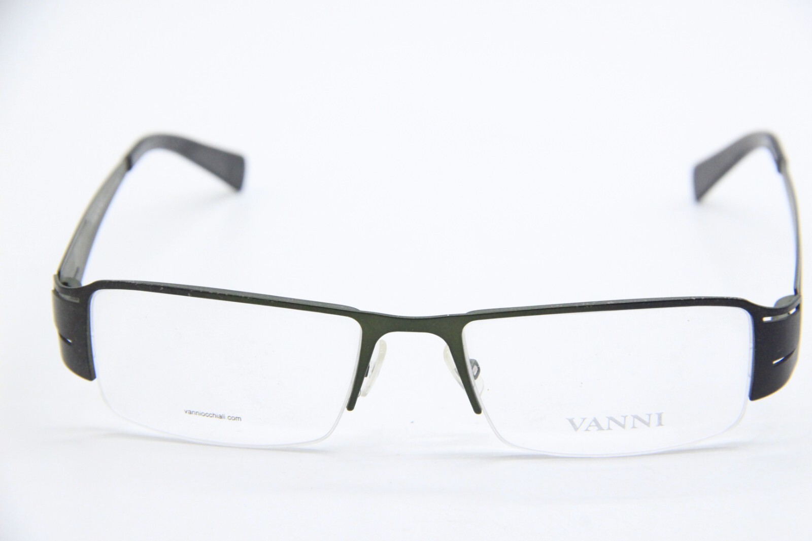 NEW VANNI V1091 C209 DARK GREEN BLACK AUTHENTIC EYEGLASSES FRAMES 52-18 ...