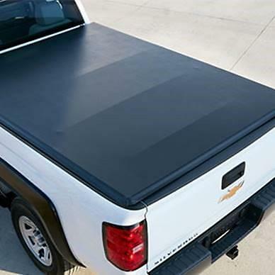 Hard Tri Folding Tonneau Cover 14-18 Silverado 6'6" Bed & Bowtie Logo ...