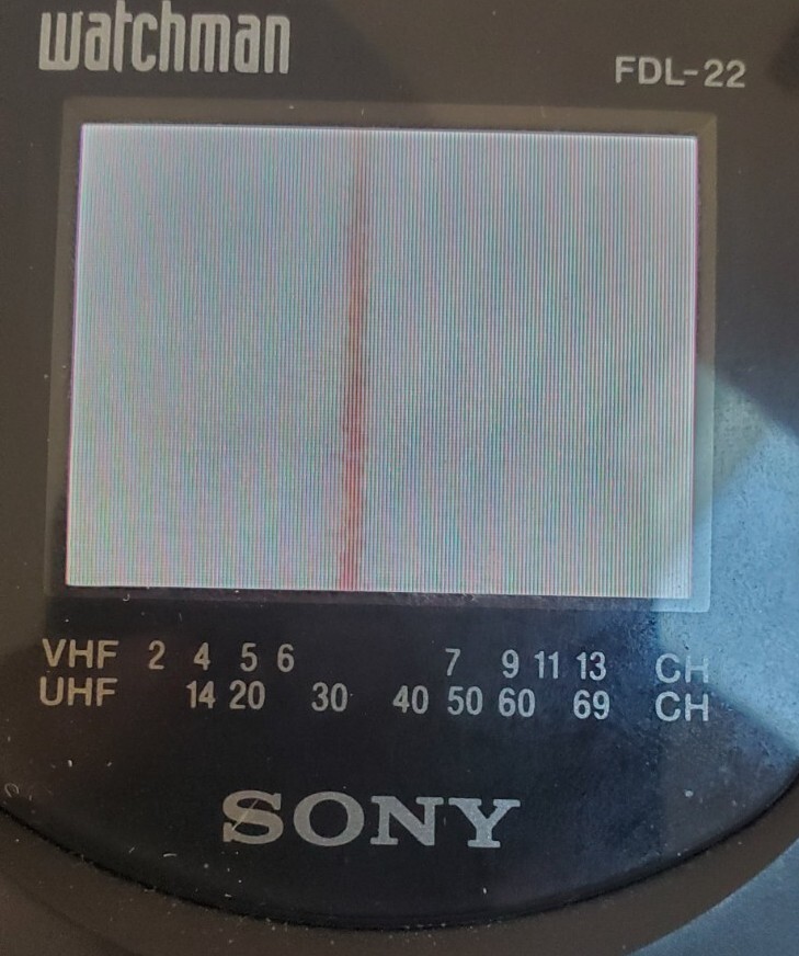 Sony Watchman FDL-22 LCD Color TV Handheld Portable TESTED Vintage B8 ...