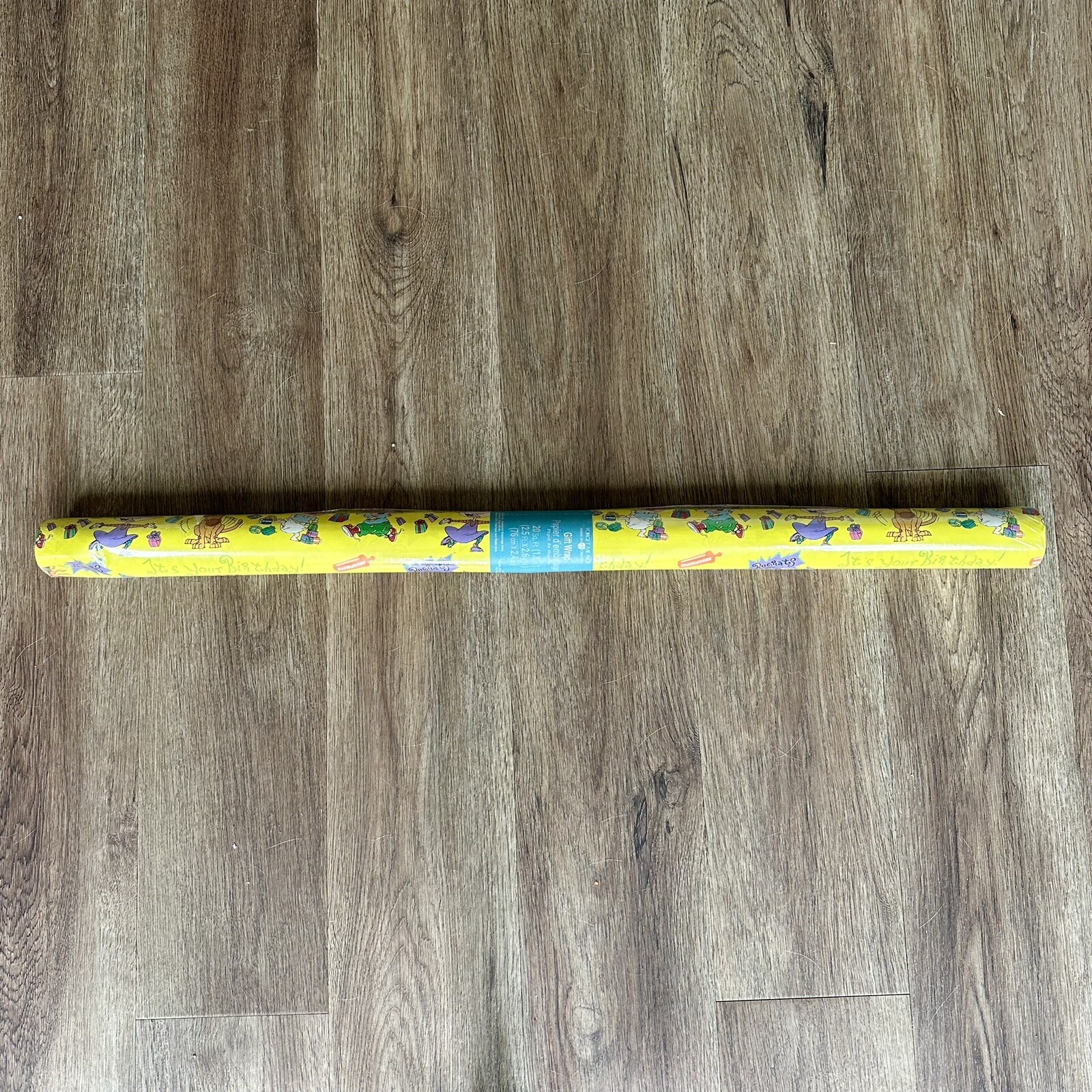 Sealed NOS Vintage Rugrats Nickelodeon Yellow Wrapping Paper Roll | eBay