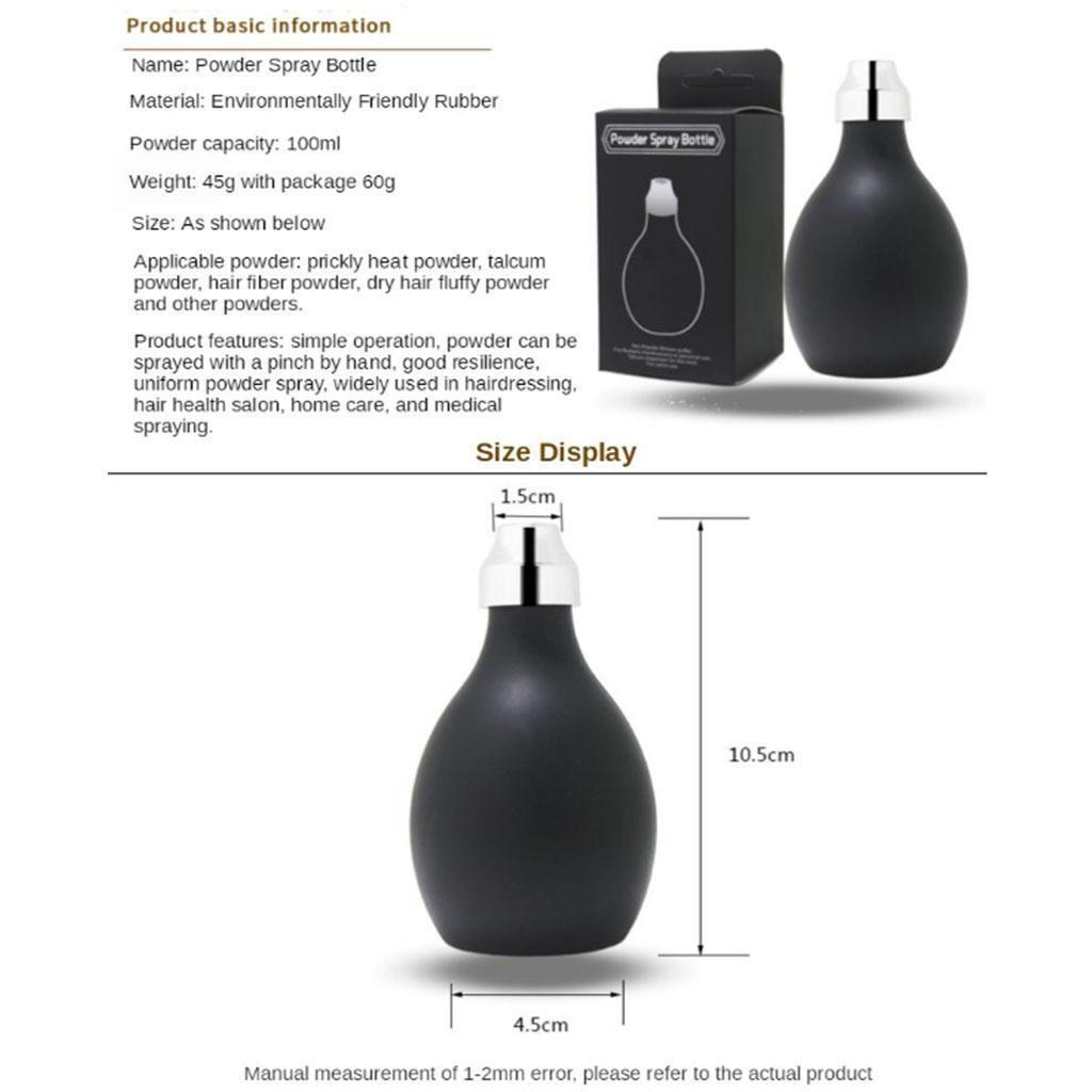 Talc Powder Blower Puffer Barbers Hairdressers Talcum Dispenser for ...