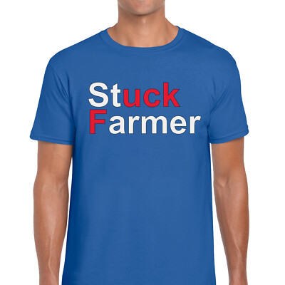 Stuck Farmer T-Shirt A F*ck Starmer Tee Funny Anti Labour T-Shirt Gift ...