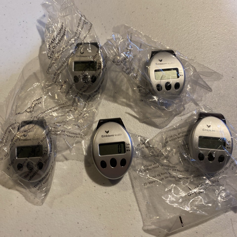 5x Pedometer Step Counter Clip On Steps Calories And Miles No Cell ...