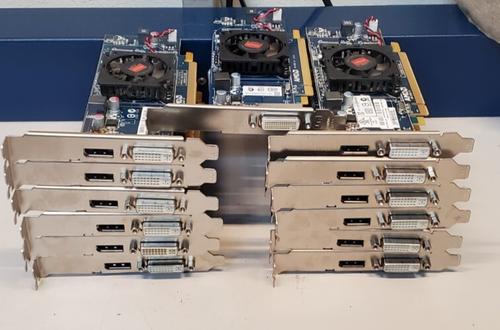 LOT OF 13 Dell AMD Radeon HD 7470 1GB GDDR3 SFF Graphics Card C264 C090 ...