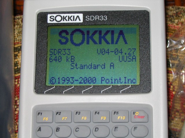 SOKKIA SDR33 4MB DATA COLLECTOR DATALOGGER COMPLETE KIT SDR 33 WARRANTY ...