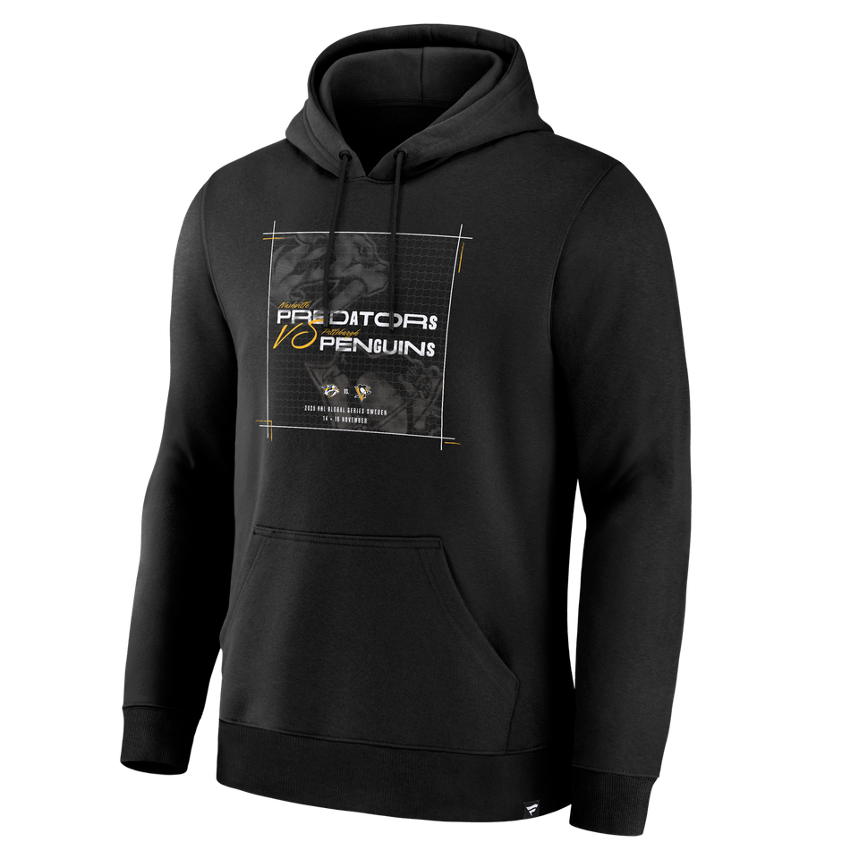 Men's Black Nashville Predators vs. Pittsburgh Penguins 2025 NHL Global ...