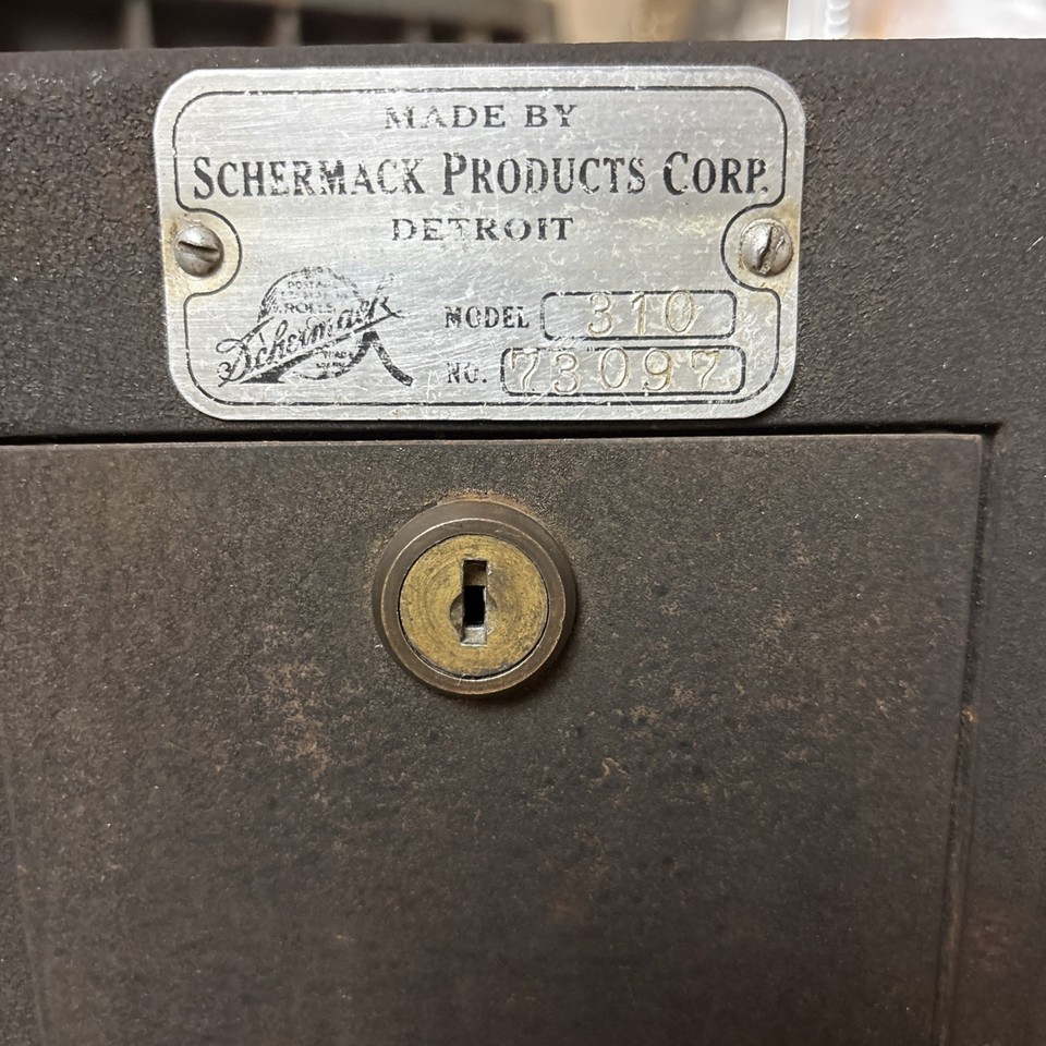 Vintage Schermack Postage Stamp Vending Machine 3 3Cent Stamps for a ...
