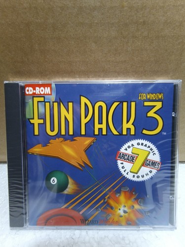 Fun Pack 3 For Windows PC CD-ROM Jewel Case, Factory Sealed NEW! VGA ...